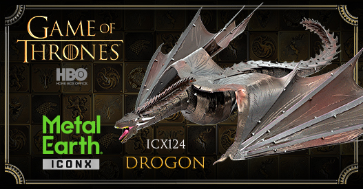 Metal Earth Game of Thrones Drogon | 3D Metal Model Kits