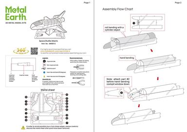 Space Shuttle Atlantis Chart