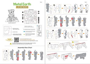 Metal Earth Legends -Groot | Metal Earth | DIY 3D Metal Model Kits