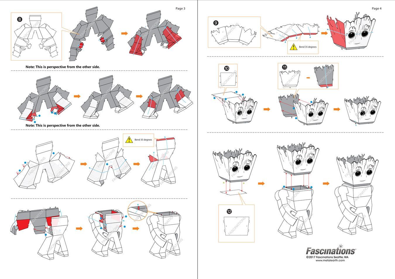 Metal Earth Legends -Groot | Metal Earth | DIY 3D Metal Model Kits