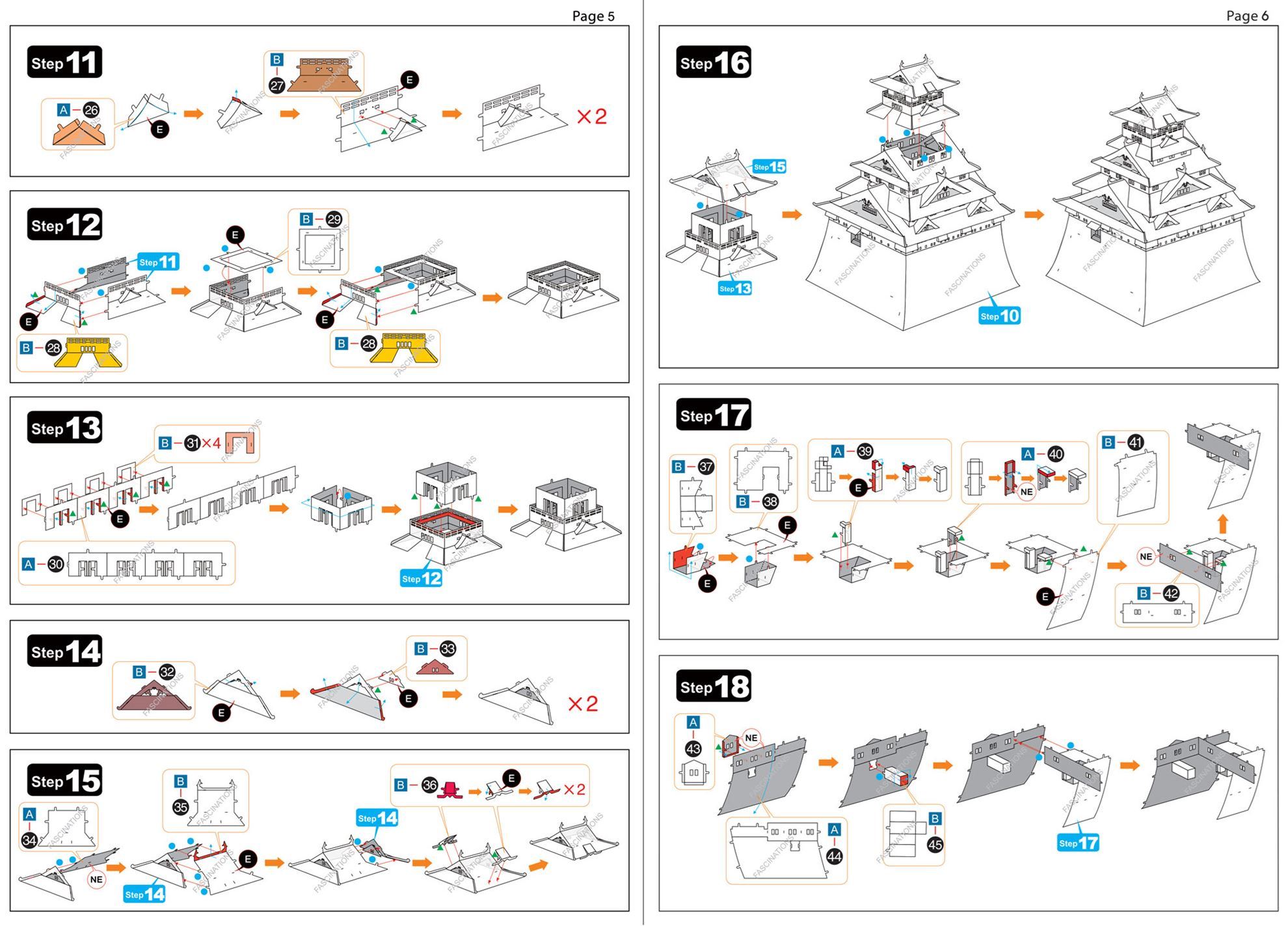 Metal Earth Premium Series - Osaka - Castle | 3D Metal Model Kits