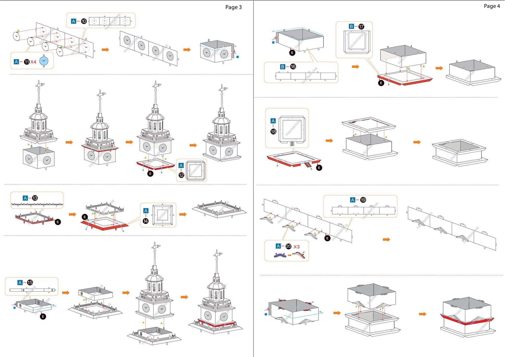 Acrylic Display Cube 4 | 3D Metal Model Kits