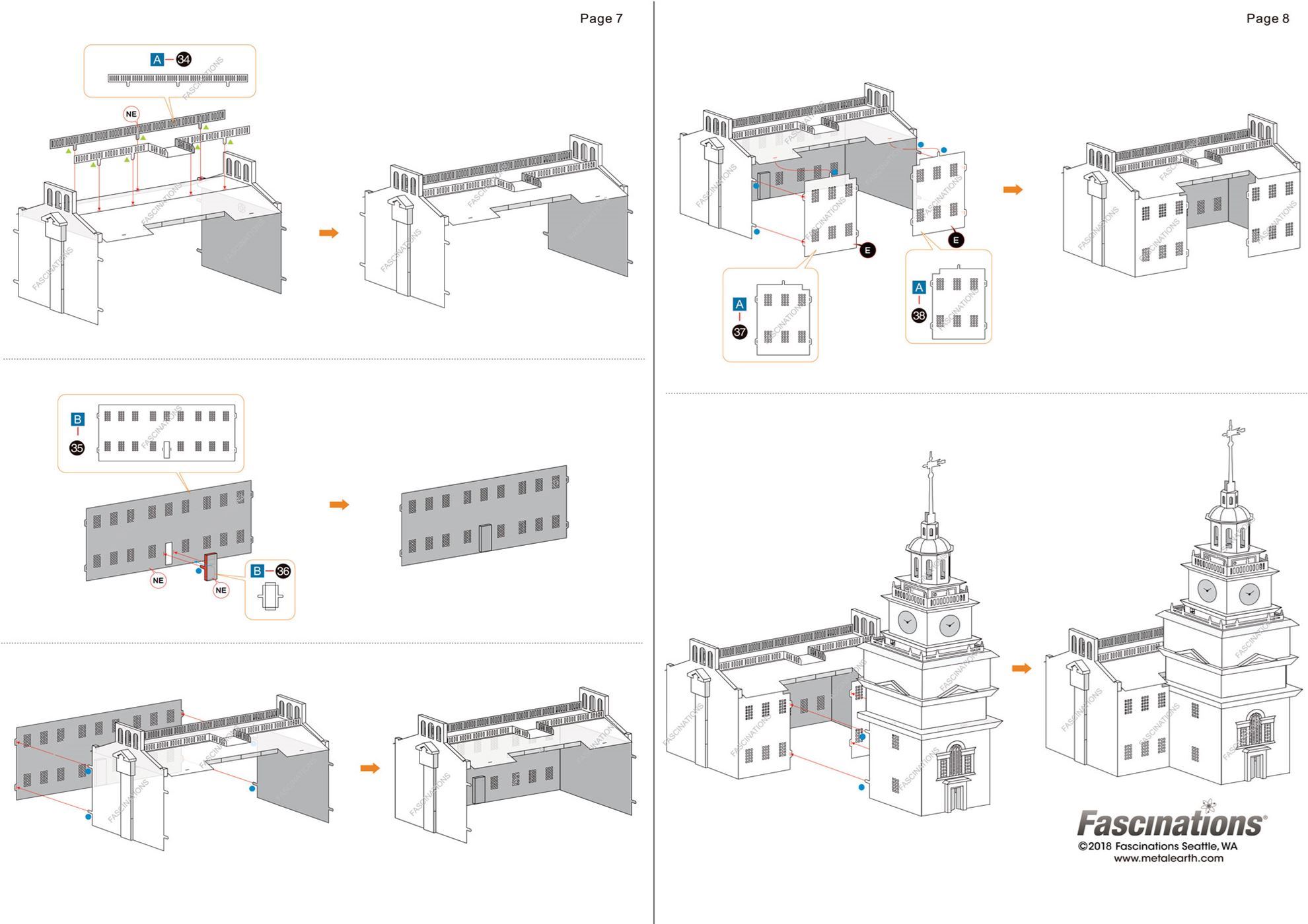 Acrylic Display Cube 4 | 3D Metal Model Kits