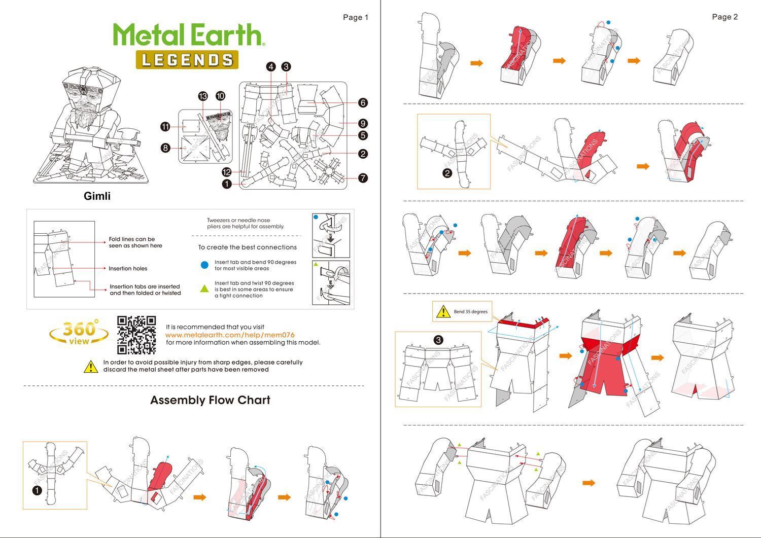 Metal Earth Legend Gimli 3D Model kit | Metal Earth | DIY 3D Metal ...