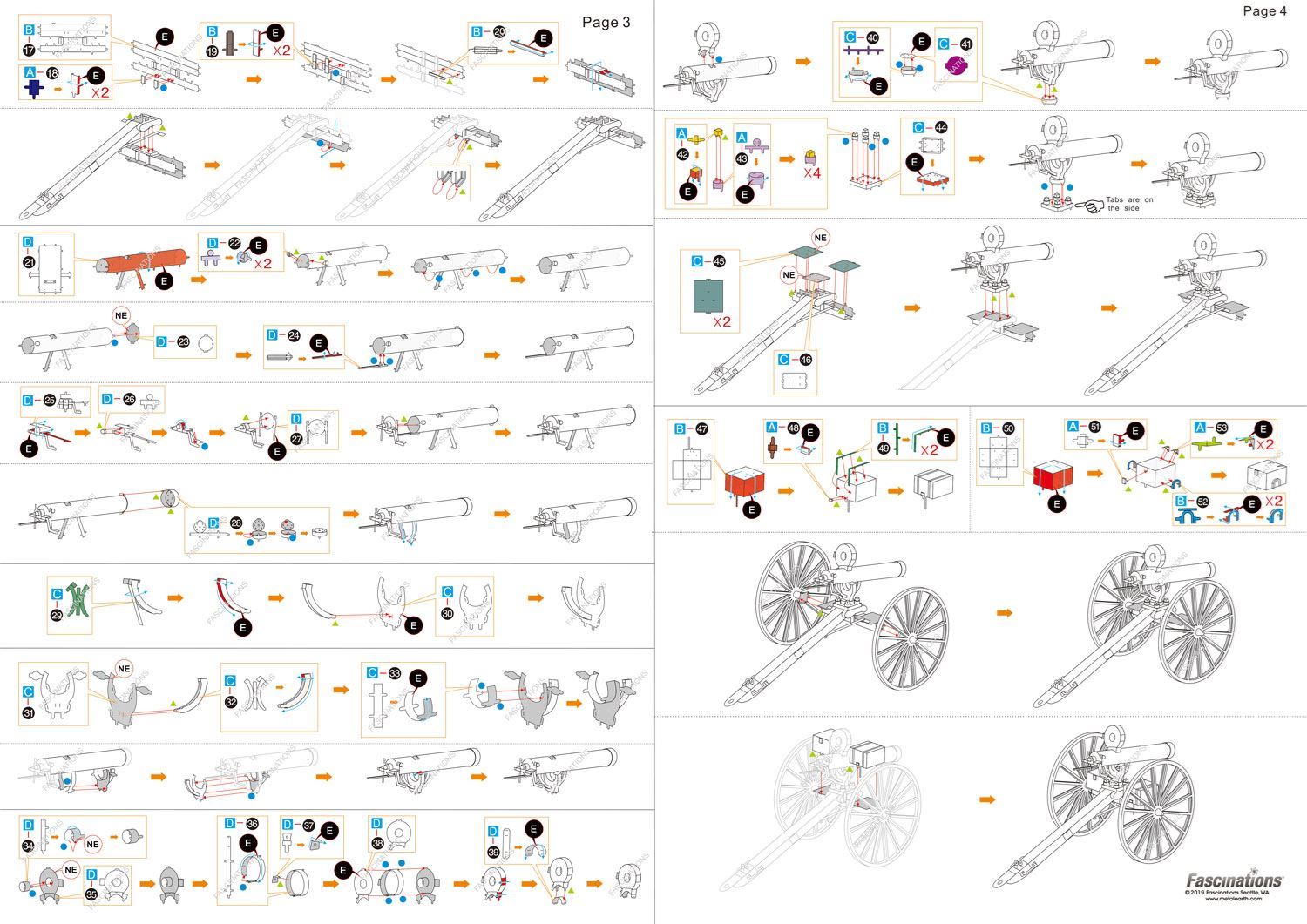 Gatling Gun Metal Earth | 3D Metal Model Kits