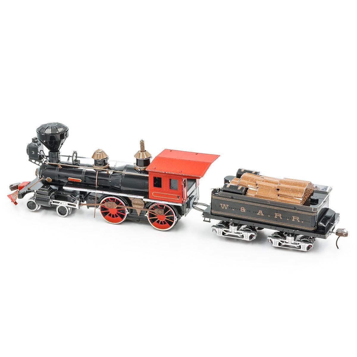 4-4-0 Locomotive Color Metal Earth | 3D Metal Model Kits