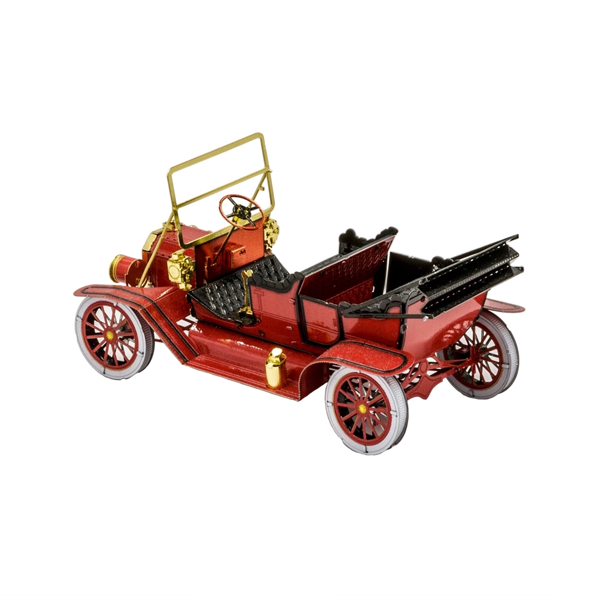 1908 Ford Model T Red Color Metal Earth | 3D Metal Model Kits