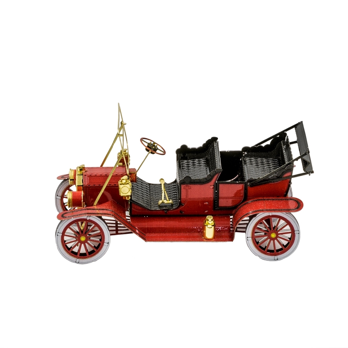 1908 Ford Model T Red Color Metal Earth | 3D Metal Model Kits