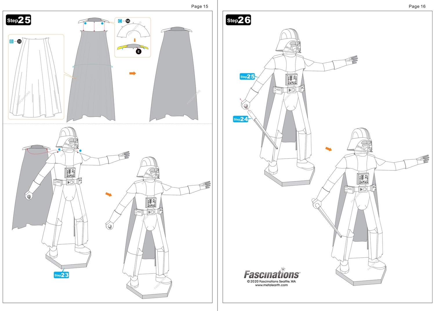 Darth Vader Star Wars Metal Earth Premium Series | 3D Metal Model Kits