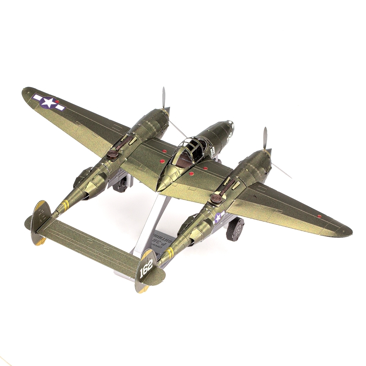 P-38 Lightning Color Metal Earth Premium Series | 3D Metal Model Kits