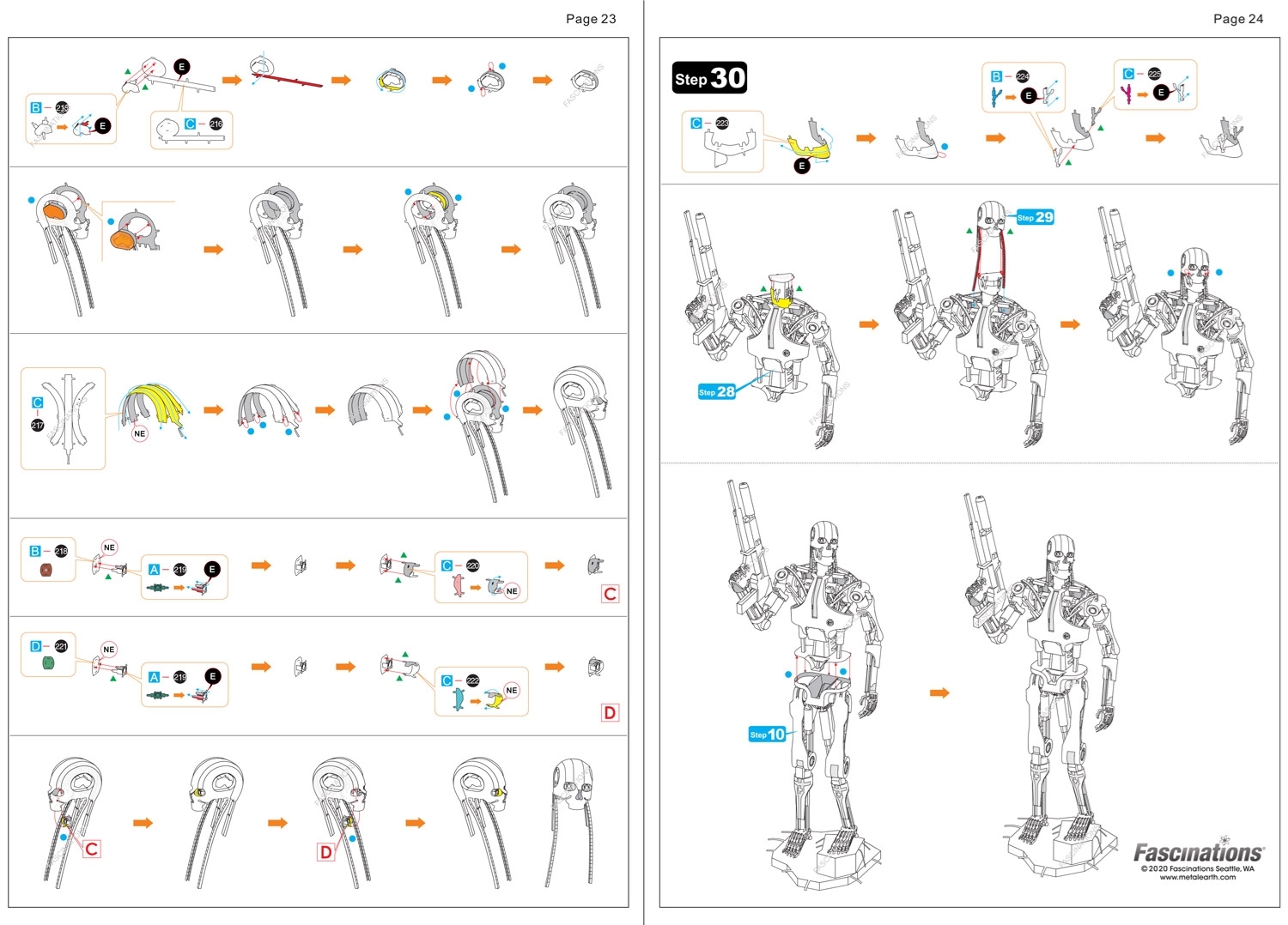 Terminator T-800 Endoskeleton Metal Earth Premium Series | 3D Metal ...
