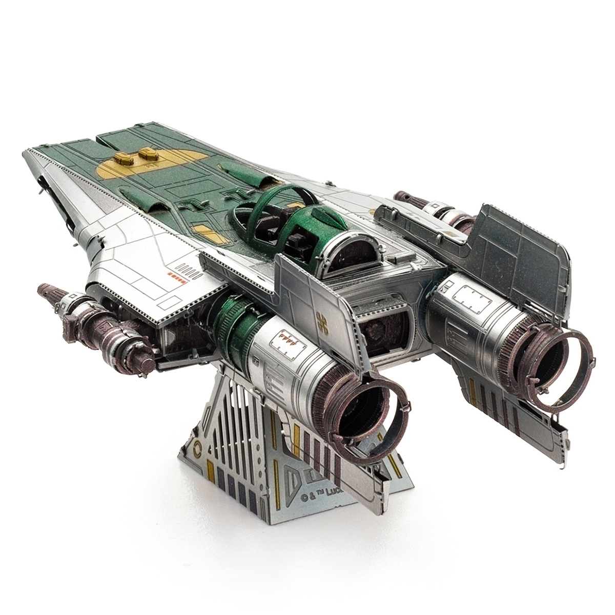 Metal Earth Star Wars Resistance A-Wing Fighter | 3D Metal Model Kits