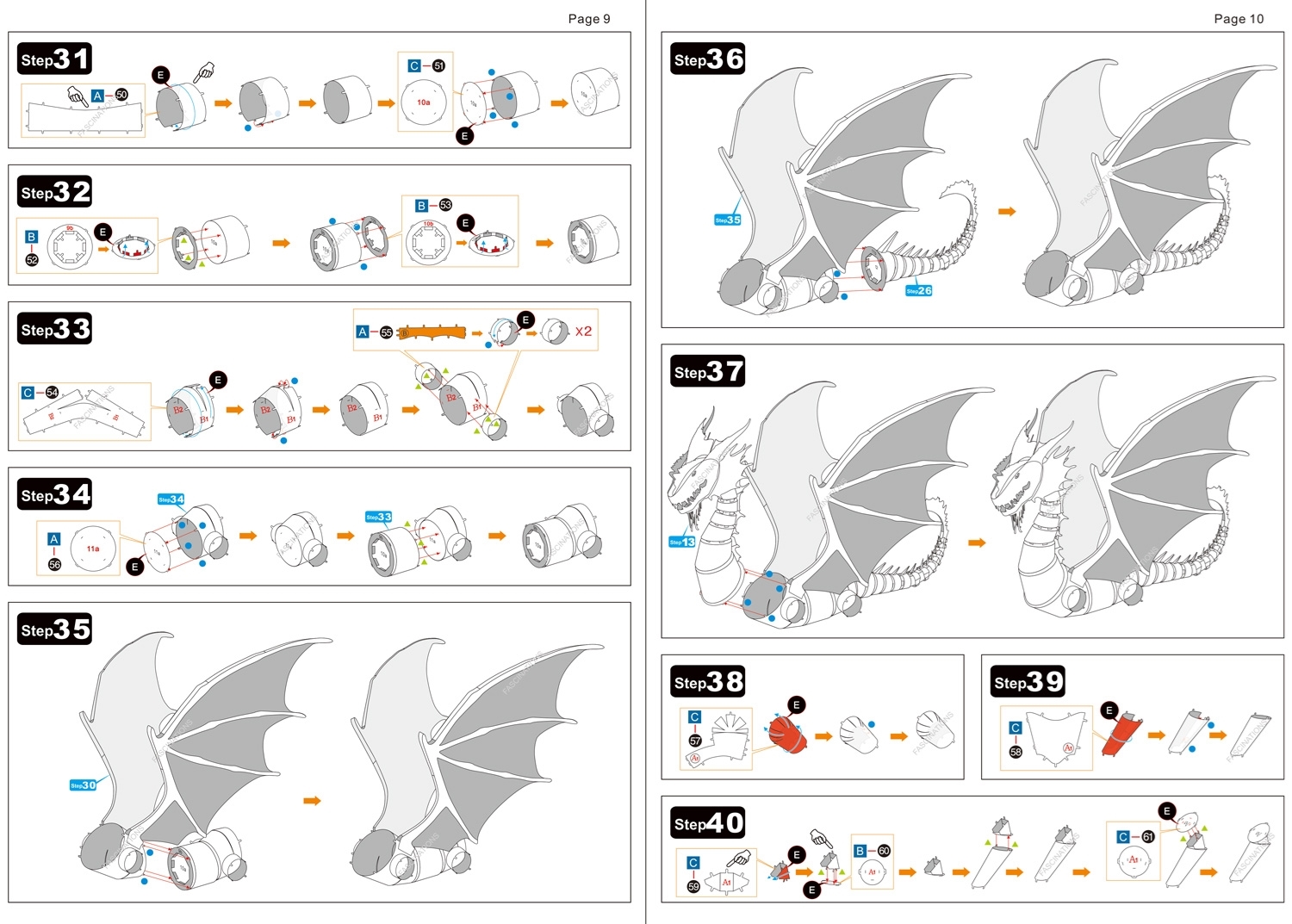 Metal Earth Premium Series Blue Dragon | 3D Metal Model Kits