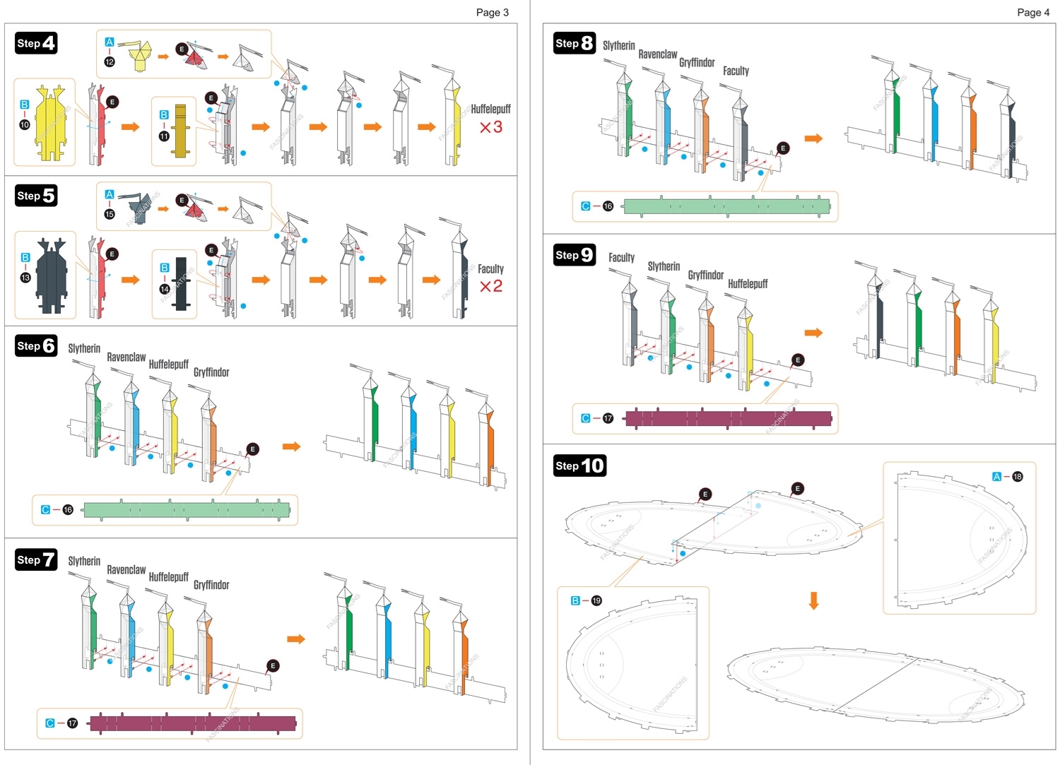Quidditch Pitch Harry Potter Metal Earth | 3D Metal Model Kits