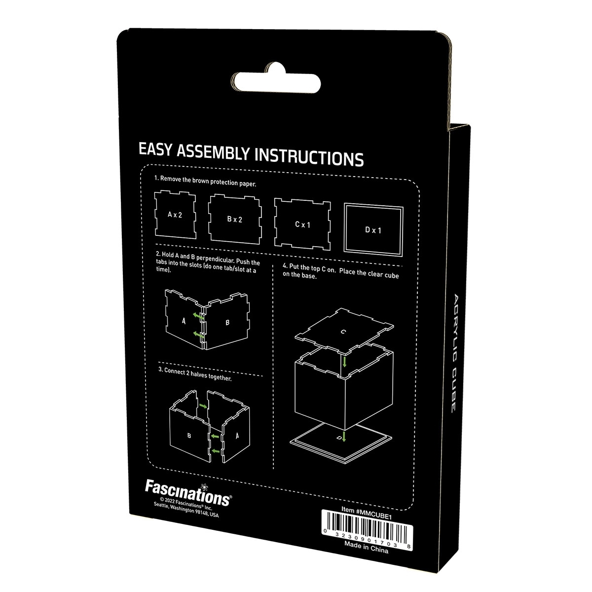 Acrylic Display Cube 1 | 3D Metal Model Kits