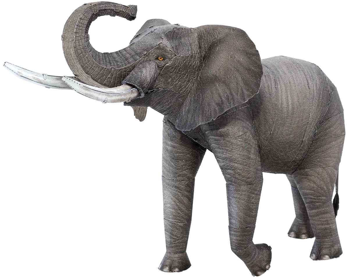 African Elephant Metal Earth | 3D Metal Model Kits